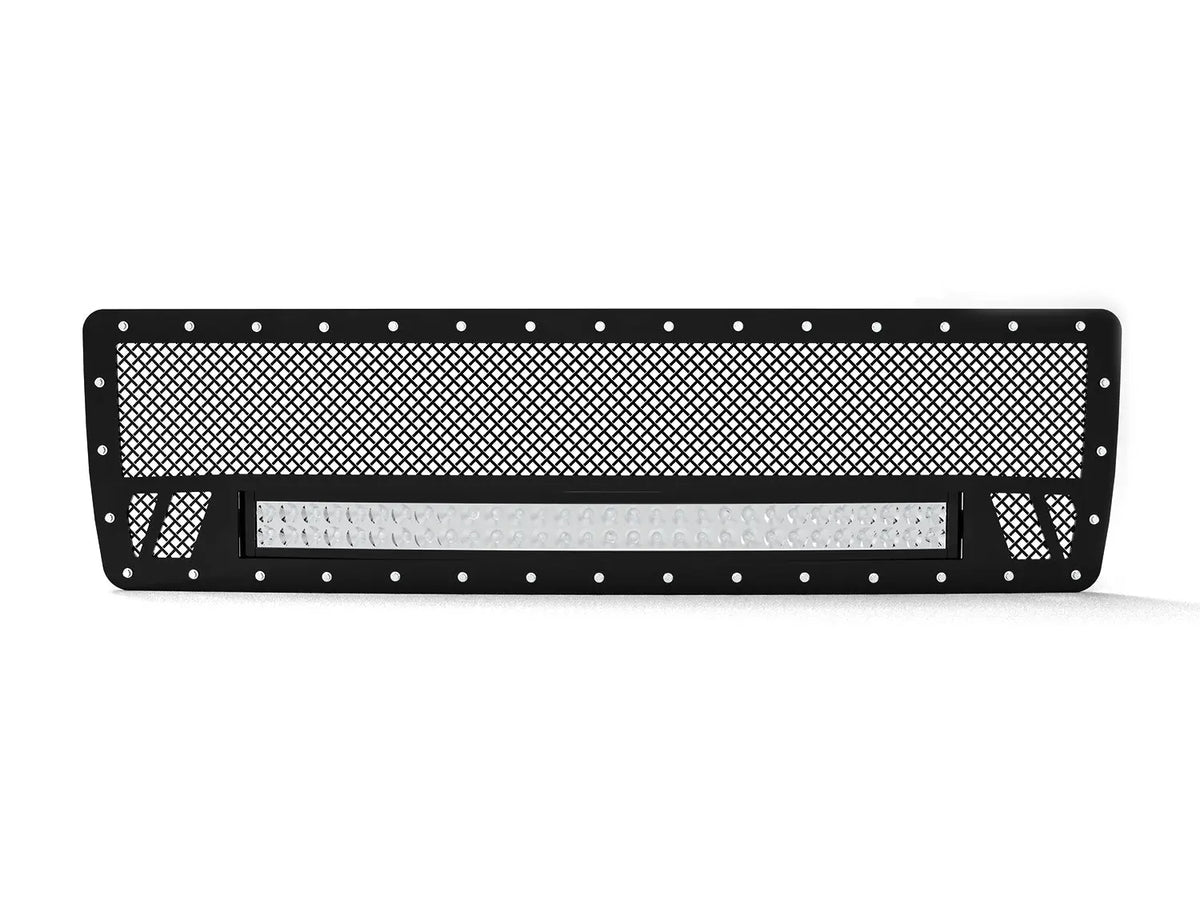 1st Gen Dodge Ram 1500 Grille Insert w/ LED Bar Mount - Overkill Fab